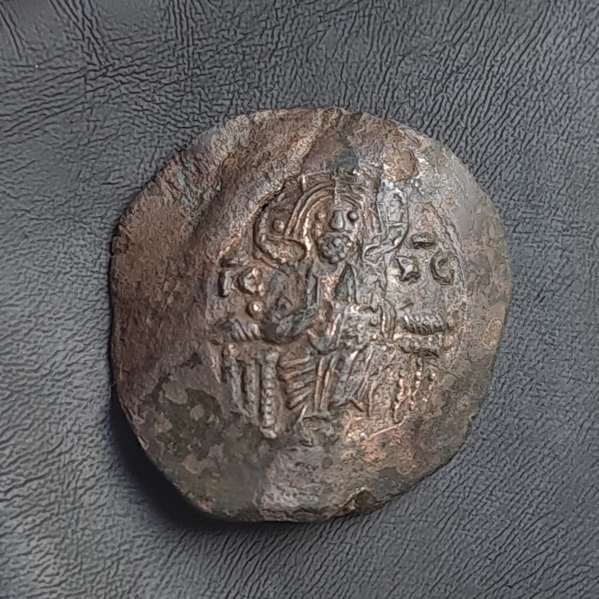 #M847# Byzantine Trachy coin of Manuel I from 1143-1180 AD (Constantin ...