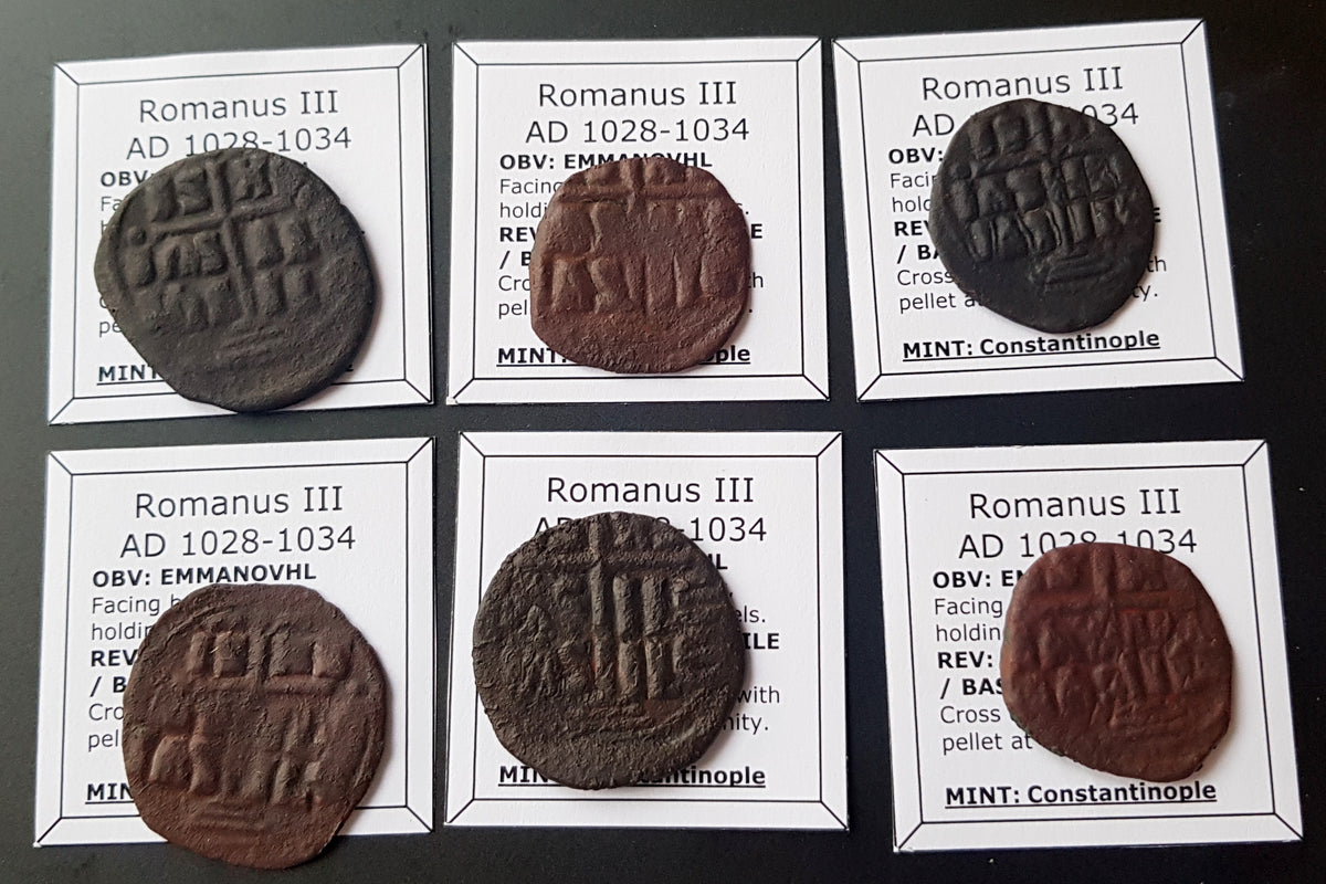 Byzantine Bronze Coins Of Romanus III From 1028-1034 AD – CCcoins and ...
