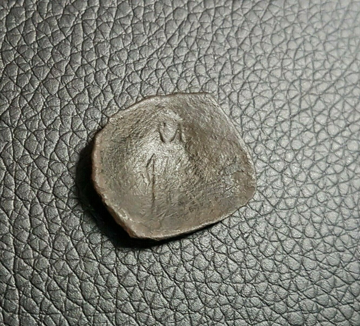 #e792# Byzantine Trachy coin of Isaac II from 1185-1195 AD (Constantin ...